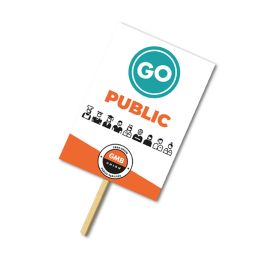 Printed Placards with Sticks